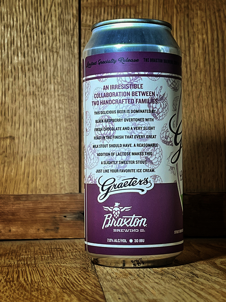 Braxton Graeters Black Raspberry Chocolate Chip Stout - Tasting Notes