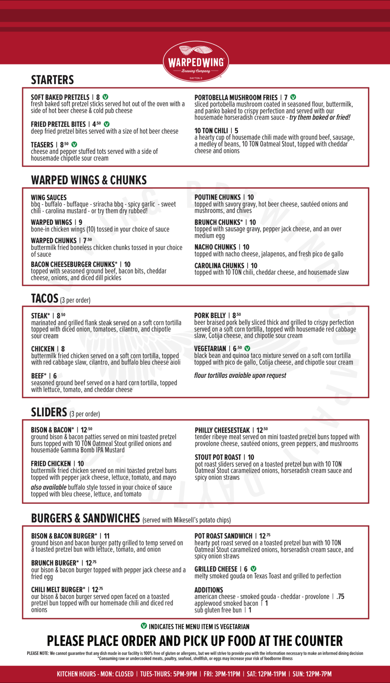 Warped Wing Introduces A New Menu And Culinary Director - The Gnarly Gnome